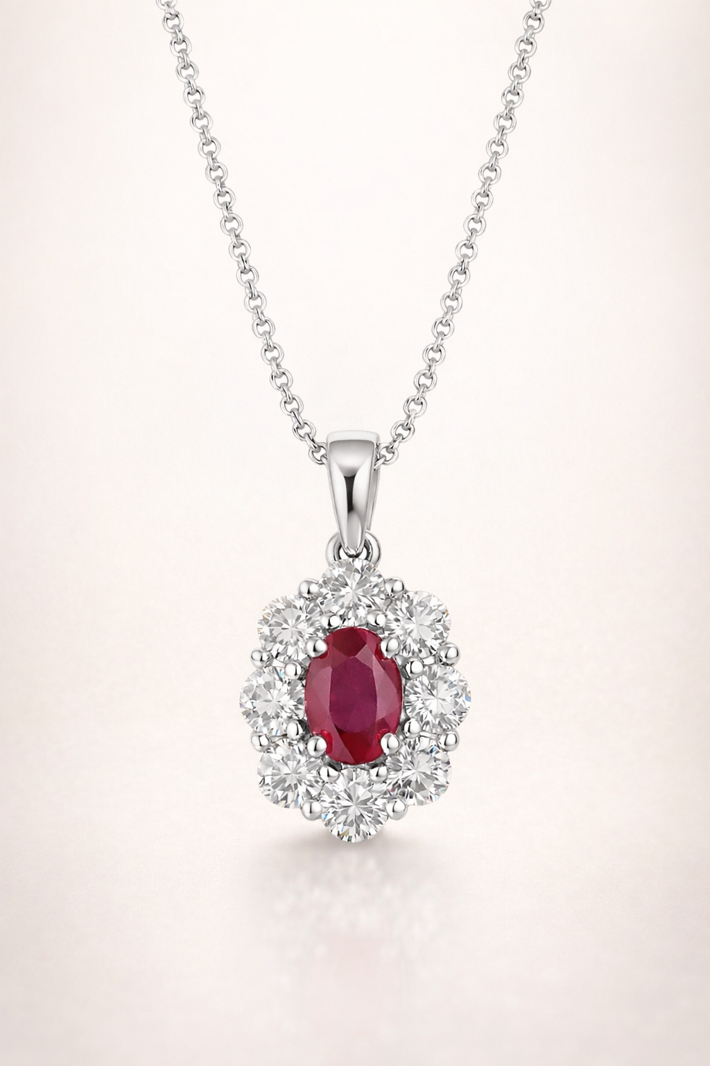 The Beloved Ruby and Diamond Signature Necklace