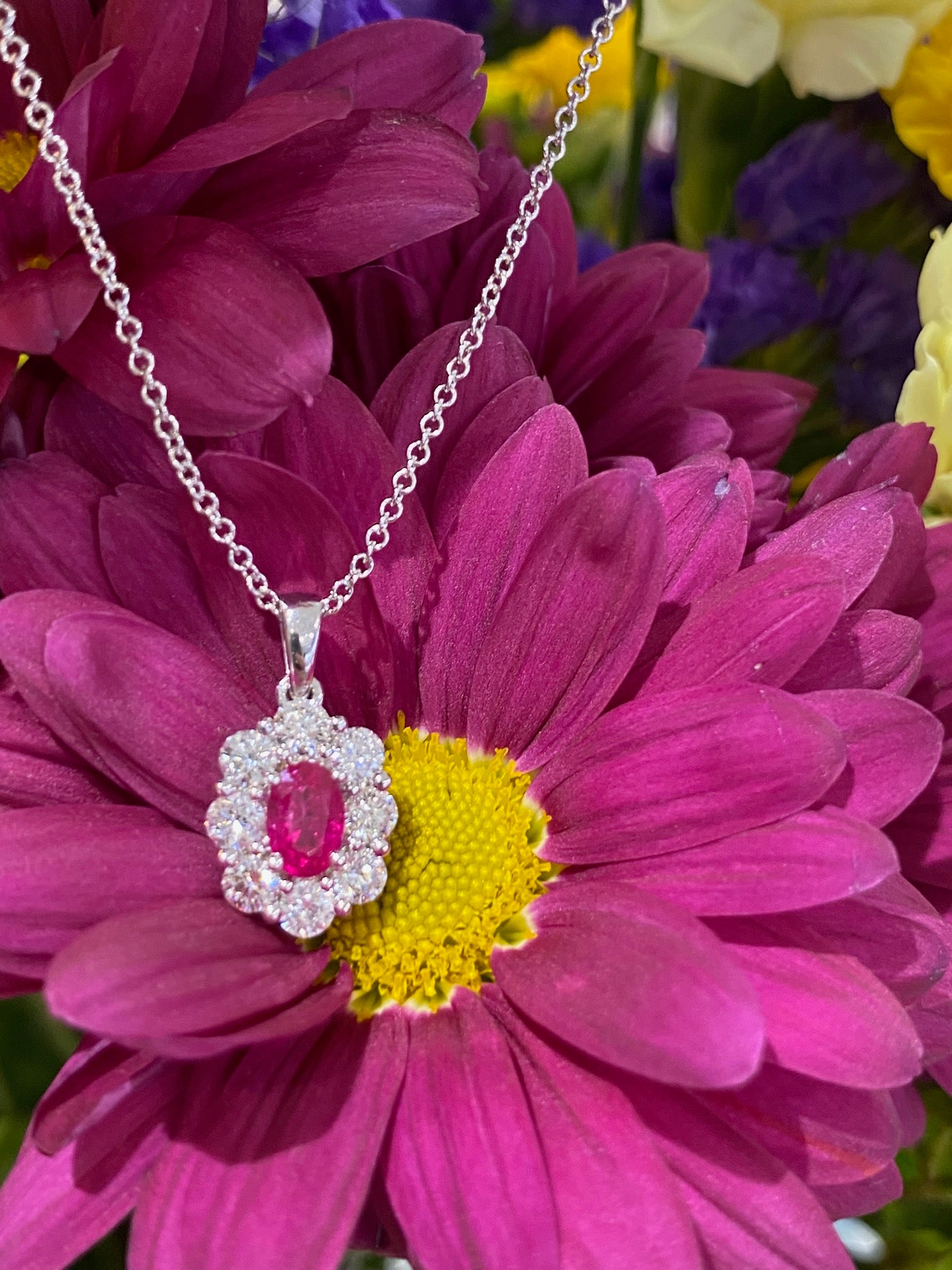 The Beloved Ruby and Diamond Signature Necklace