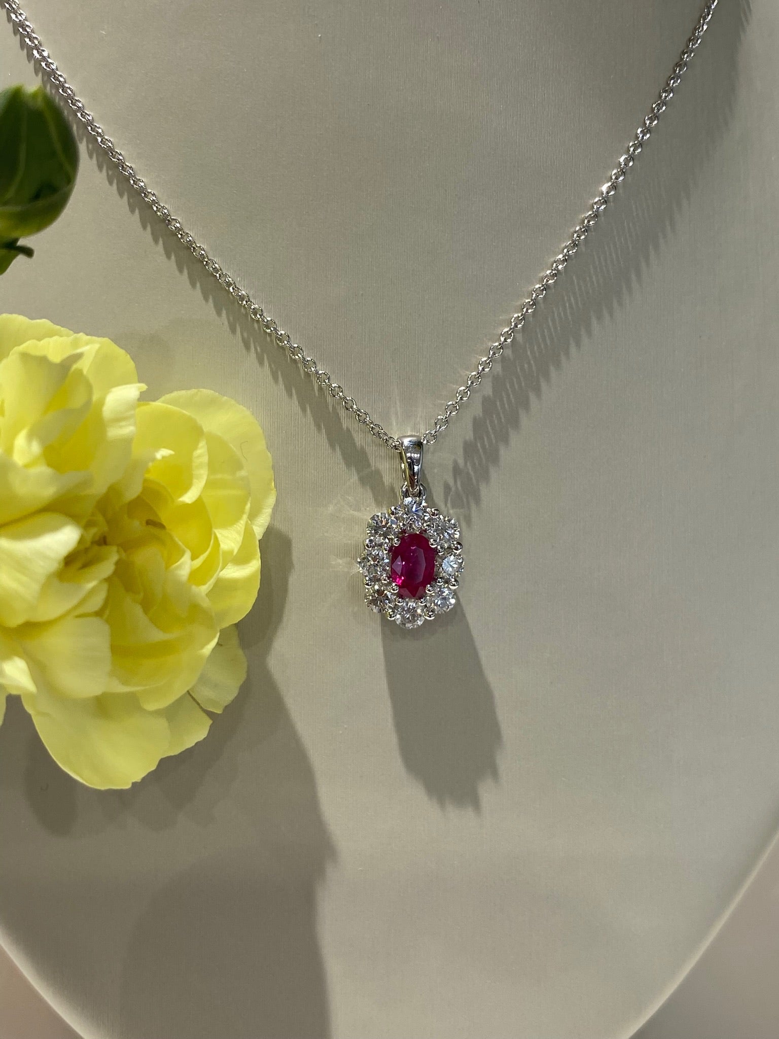 The Beloved Ruby and Diamond Signature Necklace